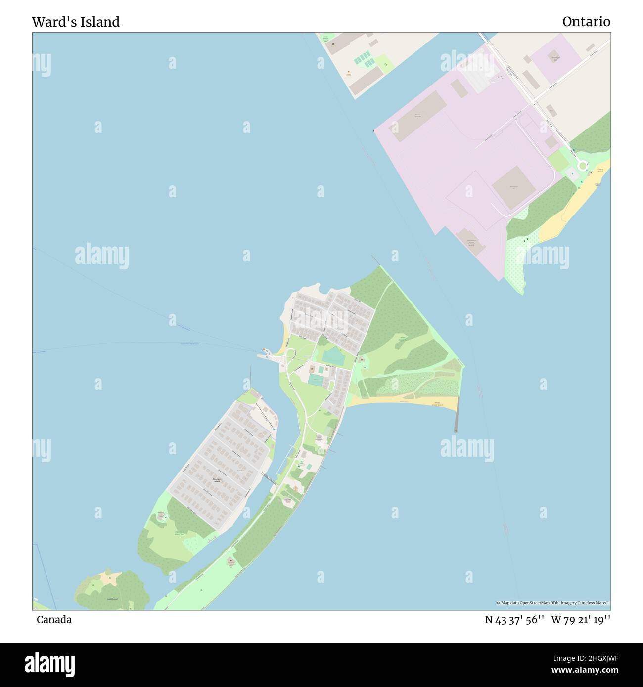 Map of wards island hi-res stock photography and images - Alamy
