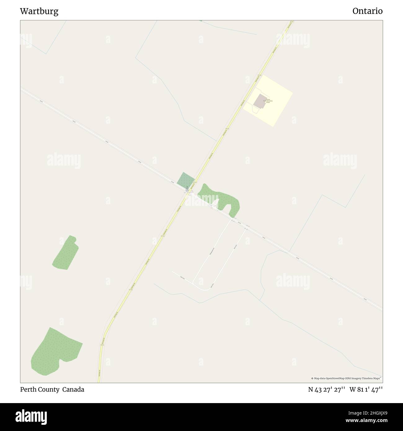 Map of perth ontario Cut Out Stock Images & Pictures - Alamy