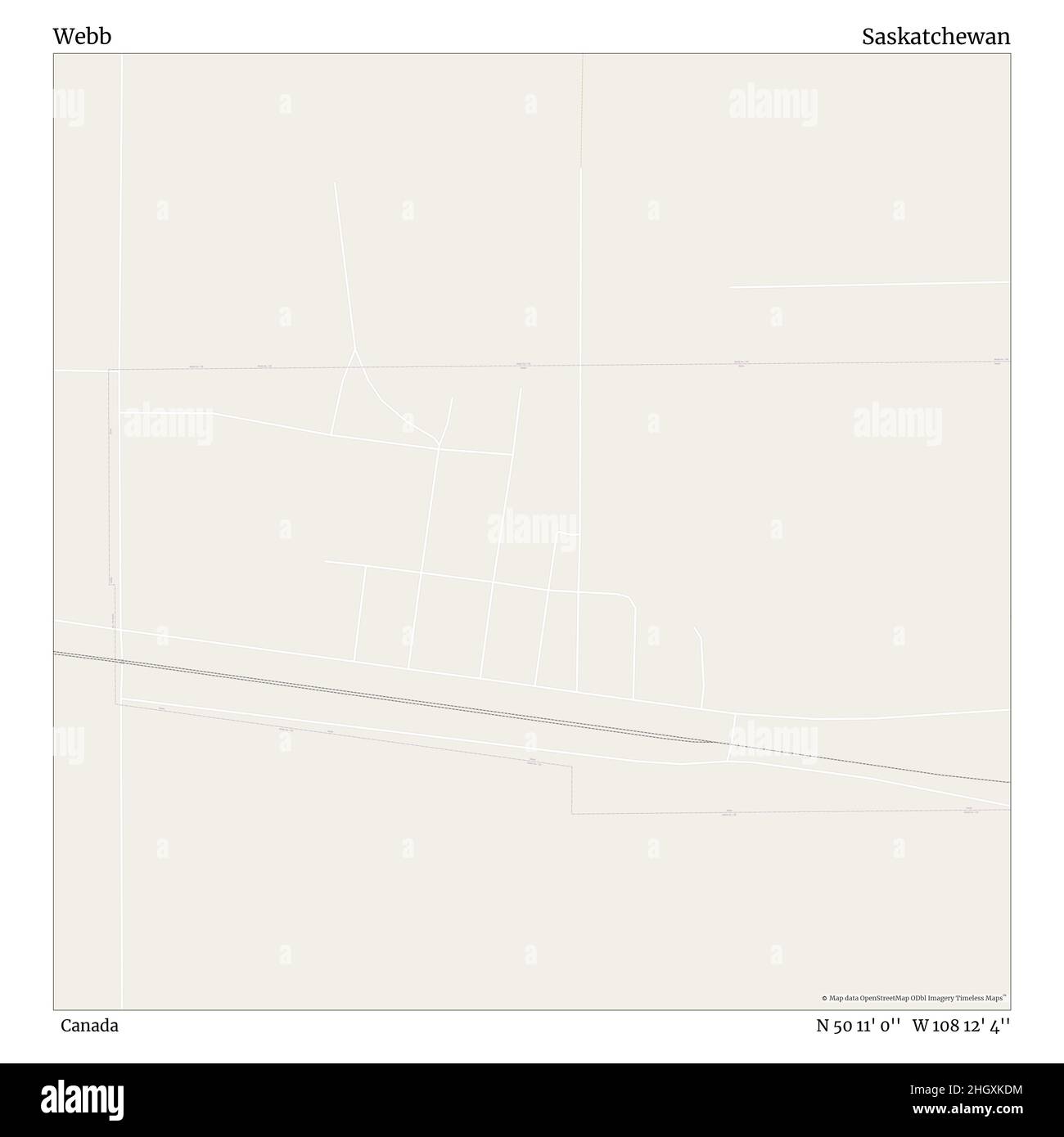 Map of webb saskatchewan hi-res stock photography and images - Alamy