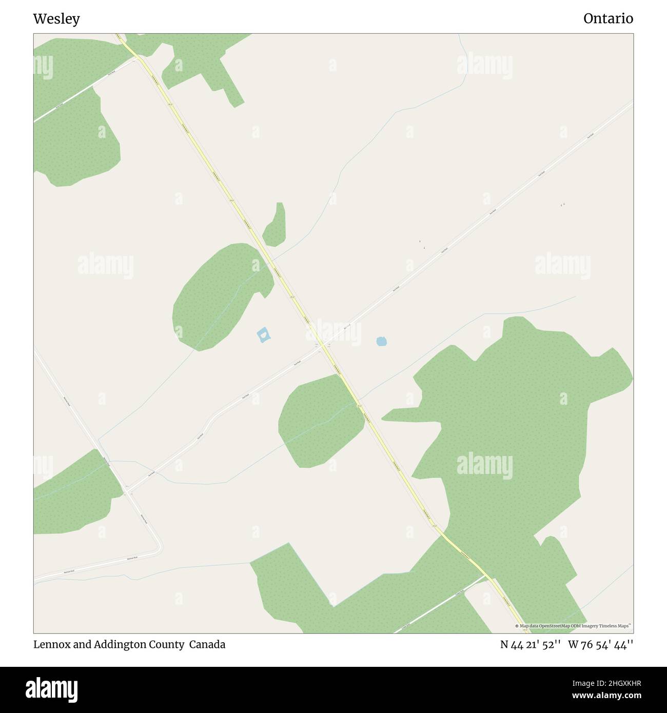Wesley, Lennox and Addington County, Canada, Ontario, N 44 21' 52'', W ...