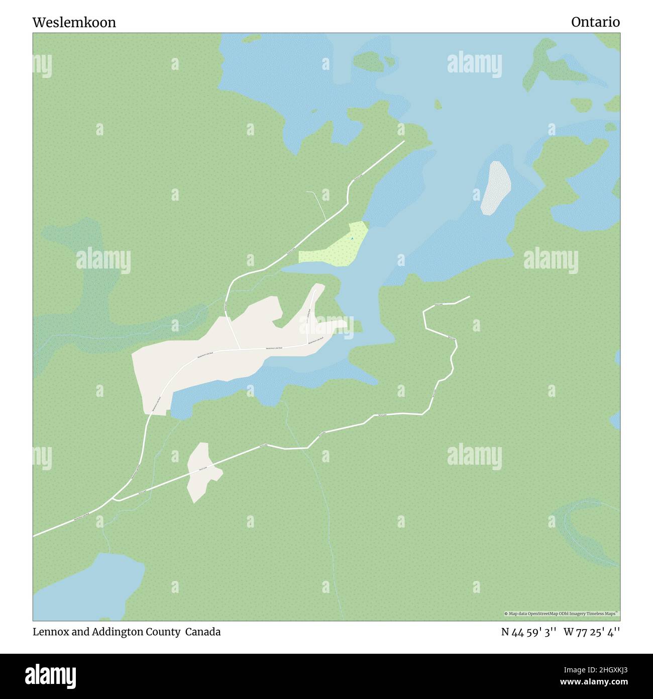 Weslemkoon, Lennox and Addington County, Canada, Ontario, N 44 59' 3 ...
