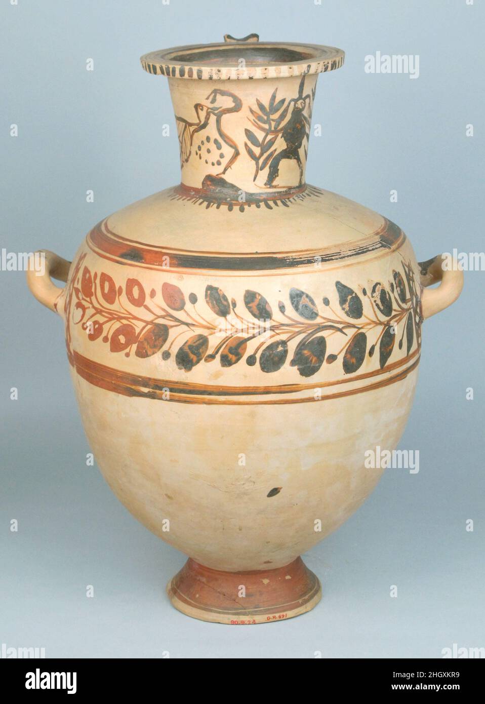 Terracotta Hadra hydria (water jar) 3rd century B.C. Greek, Egypt ...