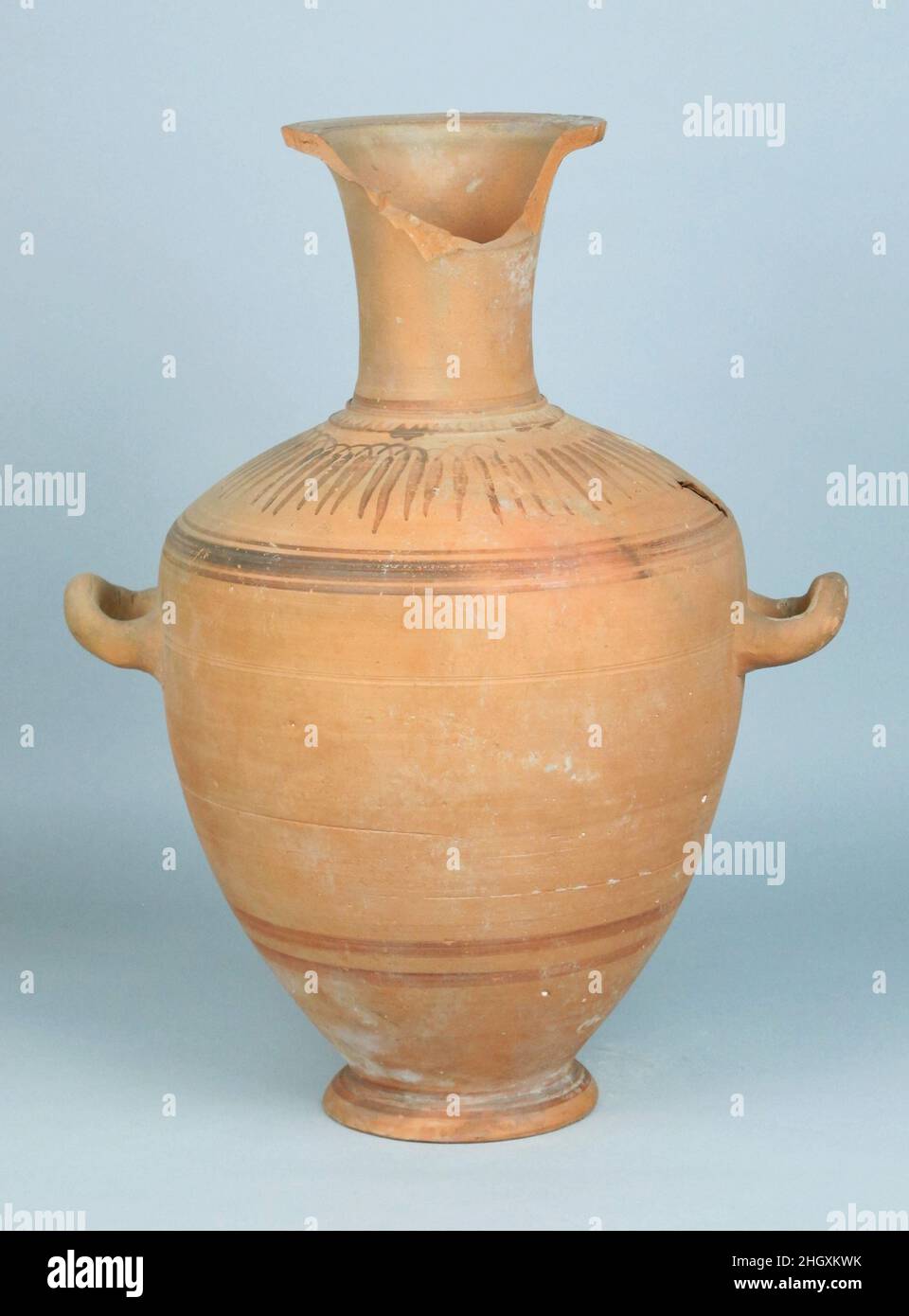 Terracotta Hadra hydria (water jar) 233 B.C. Greek, Egypt, Alexandria ...