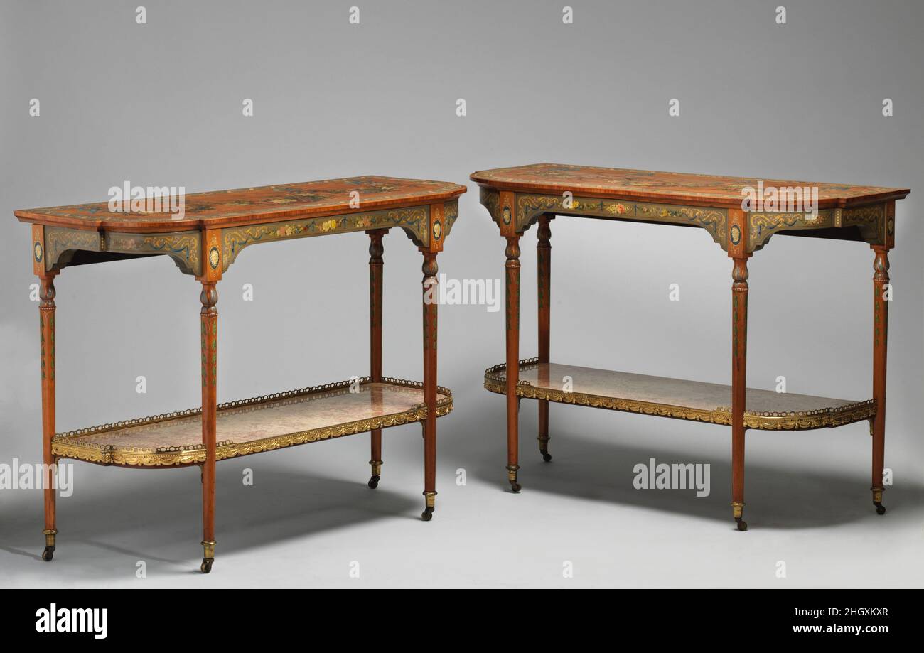 Pair of pier tables ca. 1790–1800 British. Pair of pier tables. British ...