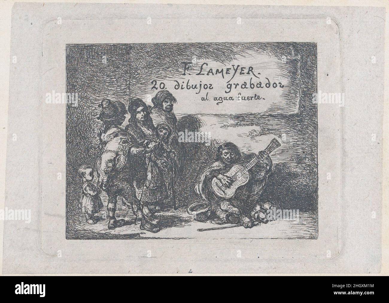 Title page to the series of 20 prints of customs and pastimes of the ...