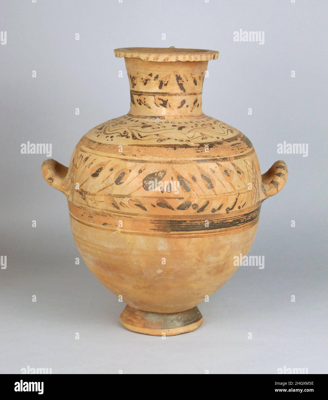 Terracotta Hadra hydria (water jar) 3rd century B.C. Greek, Egypt ...