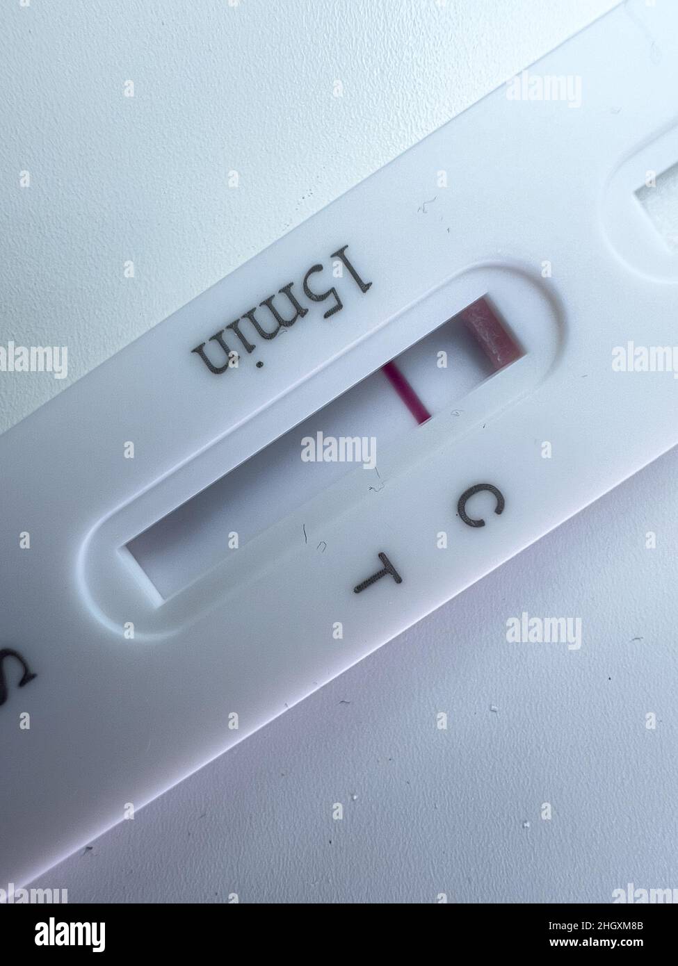 Covid19 Antigen Rapid Test showing negative result Stock Photo - Alamy
