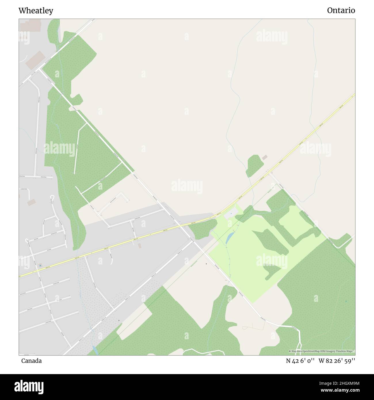 Wheatley ontario map hi-res stock photography and images - Alamy