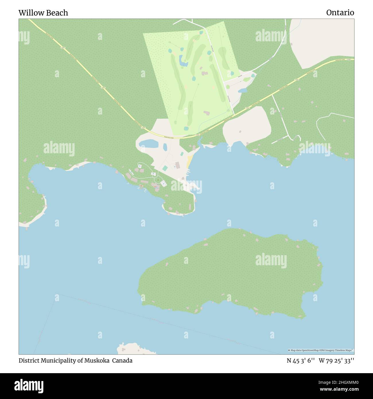 Map of muskoka hi-res stock photography and images - Alamy