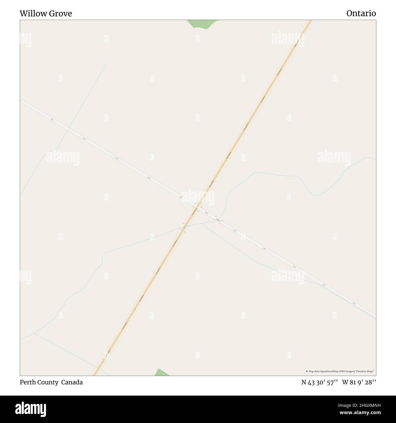 Map of perth ontario hi-res stock photography and images - Alamy