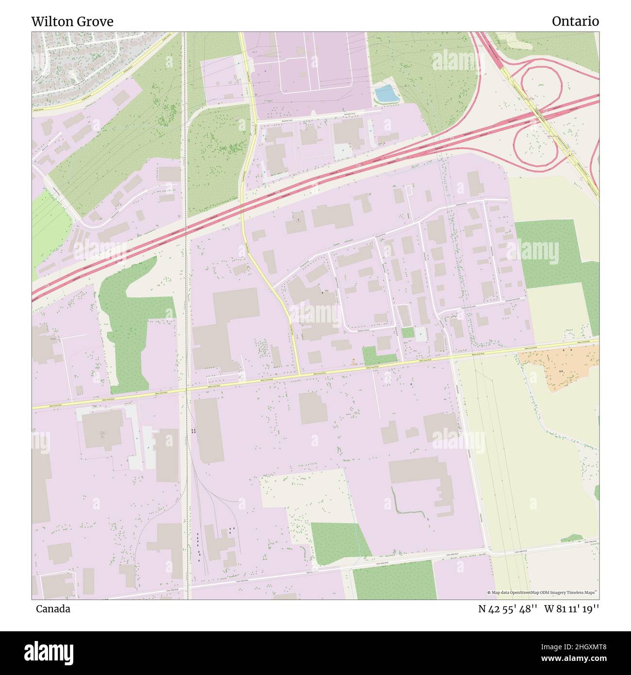 Map of wilton Cut Out Stock Images & Pictures - Alamy