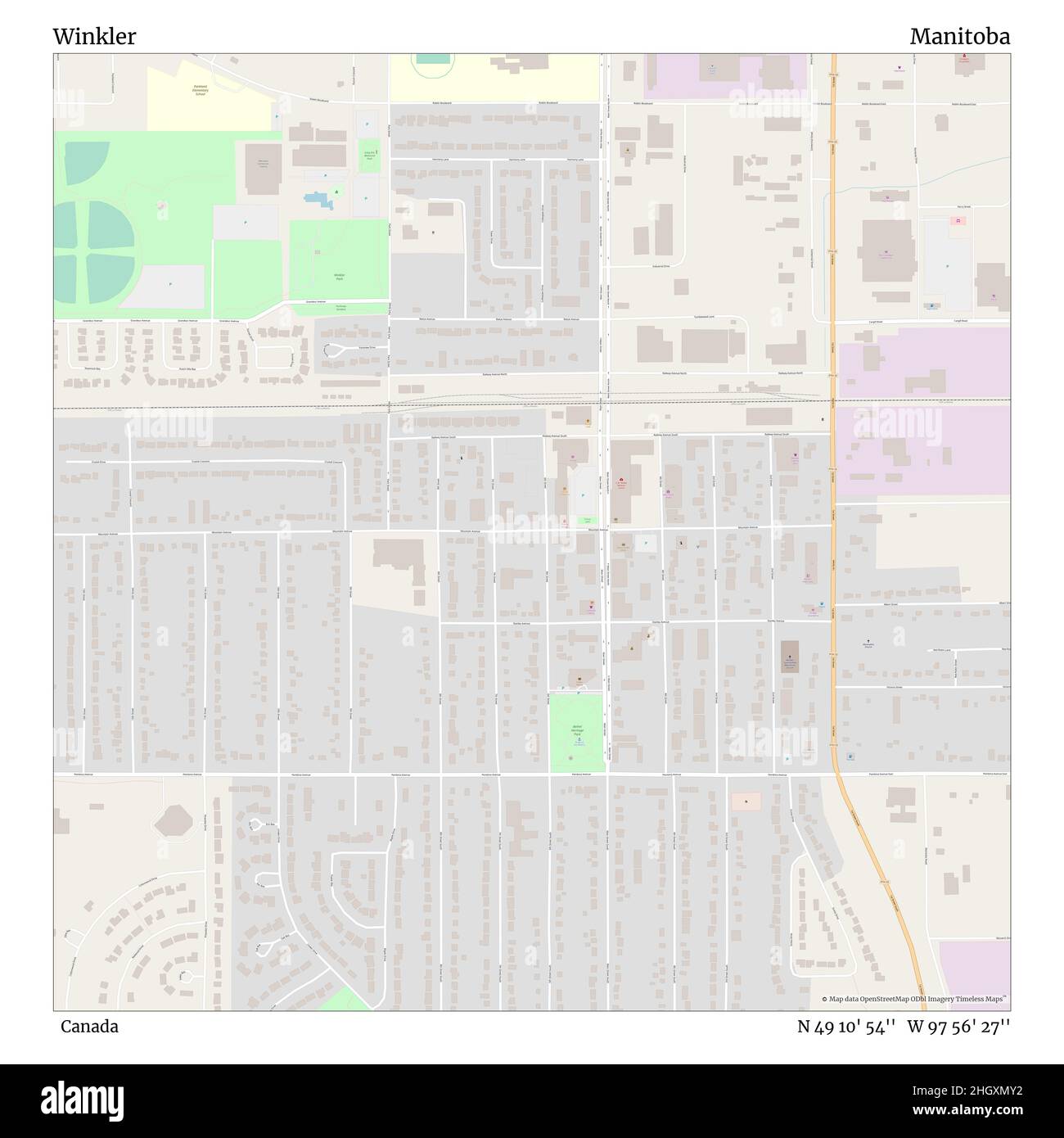 Winkler map Cut Out Stock Images & Pictures - Alamy