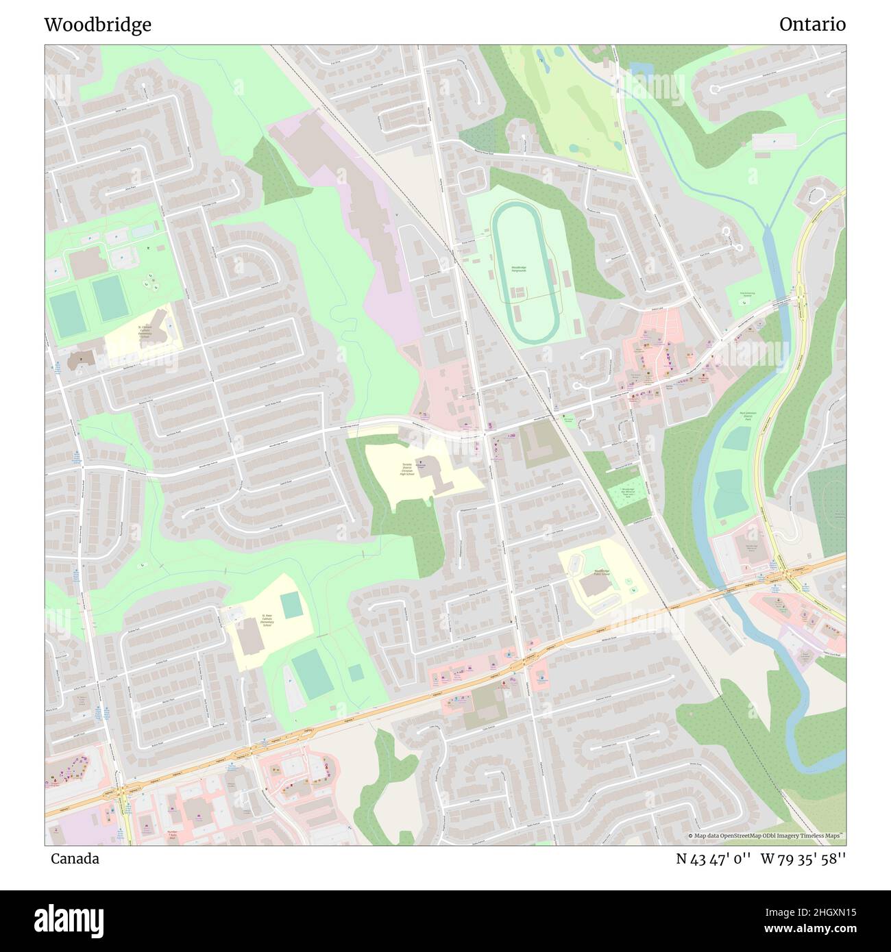 Woodbridge map Cut Out Stock Images & Pictures - Alamy
