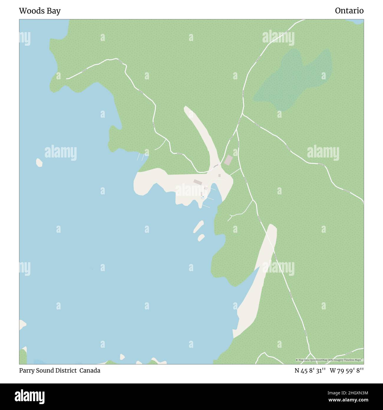 Map of parry sound hi-res stock photography and images - Alamy