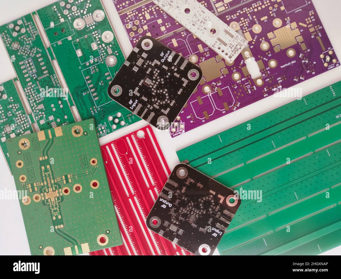Various multicolor electronics printed circuit board for radio ...