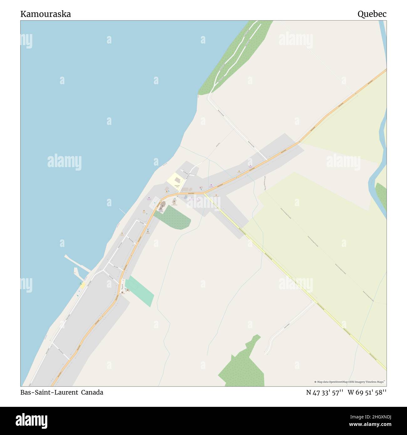 Kamouraska map hi-res stock photography and images - Alamy