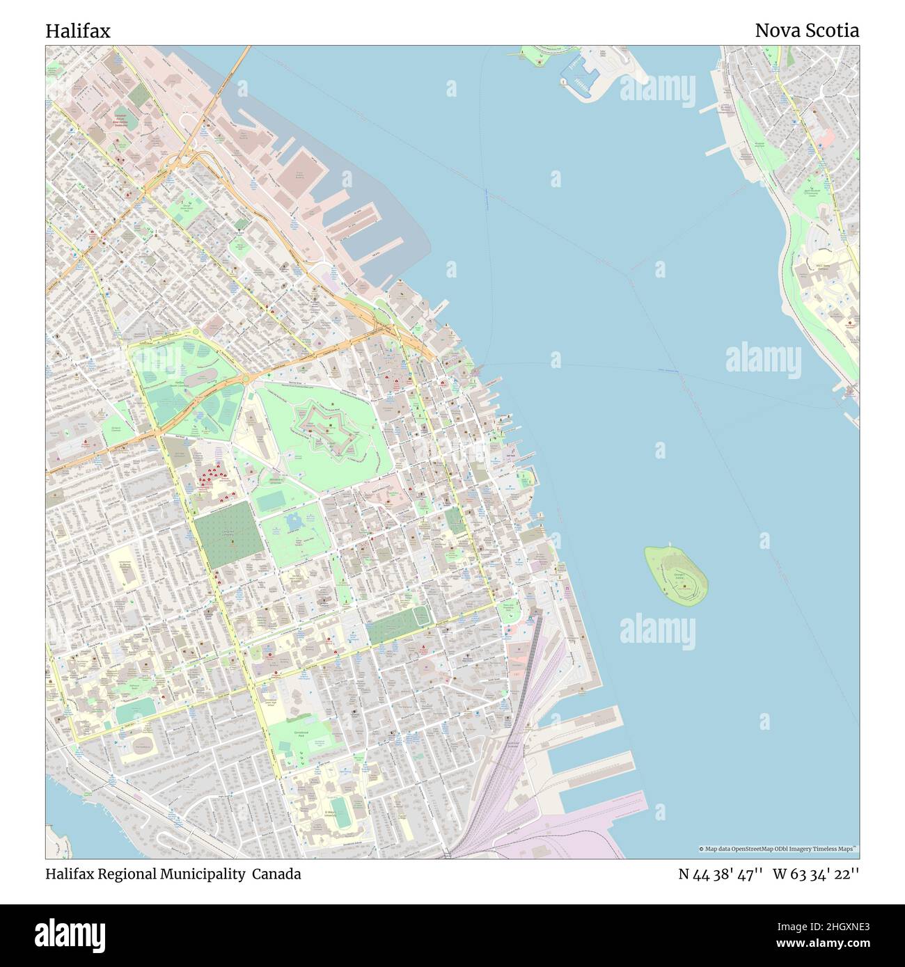 Halifax map hi-res stock photography and images - Alamy