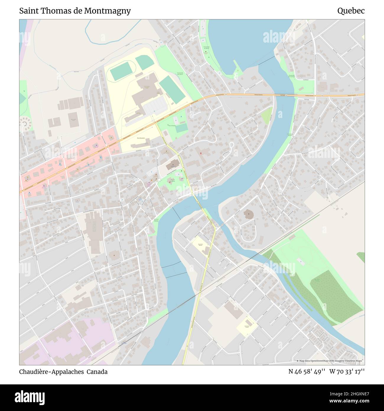 Montmagny quebec map hi-res stock photography and images - Alamy