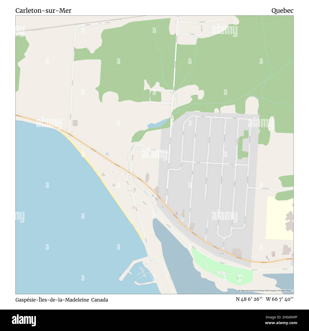 Carleton-sur-Mer, Gaspésie-Îles-de-la-Madeleine, Canada, Quebec, N 48 6 ...