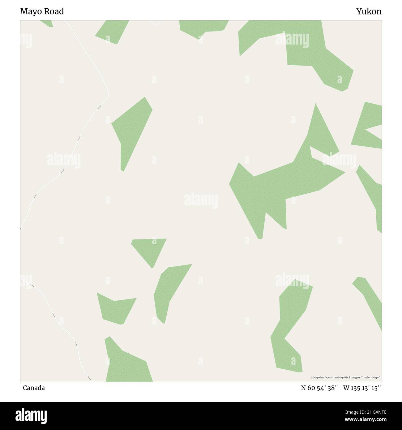 Mayo Road, Canada, Yukon, N 60 54' 38'', W 135 13' 15'', map, Timeless ...