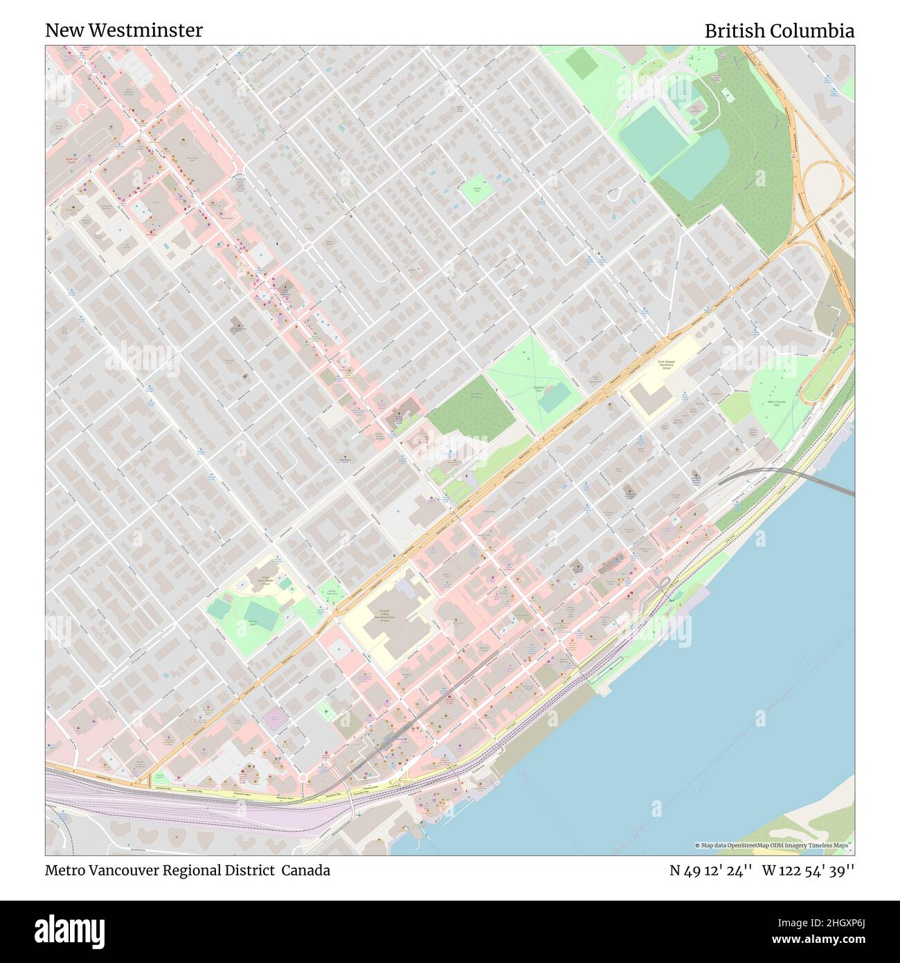 Map of new westminster hi-res stock photography and images - Alamy