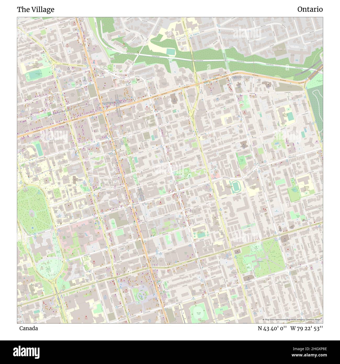 Map of village hi-res stock photography and images - Alamy