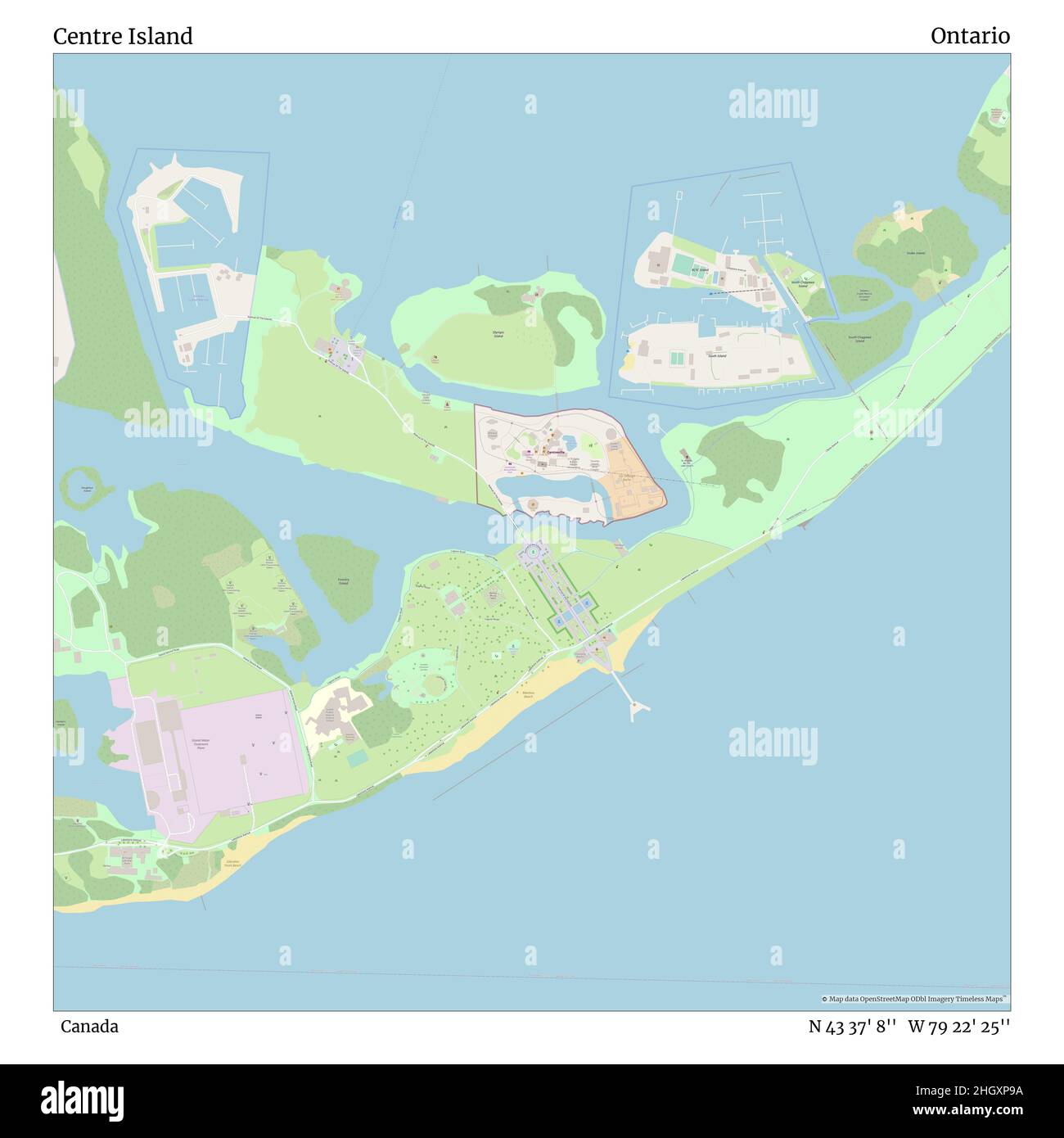 Map of centre island hi-res stock photography and images - Alamy