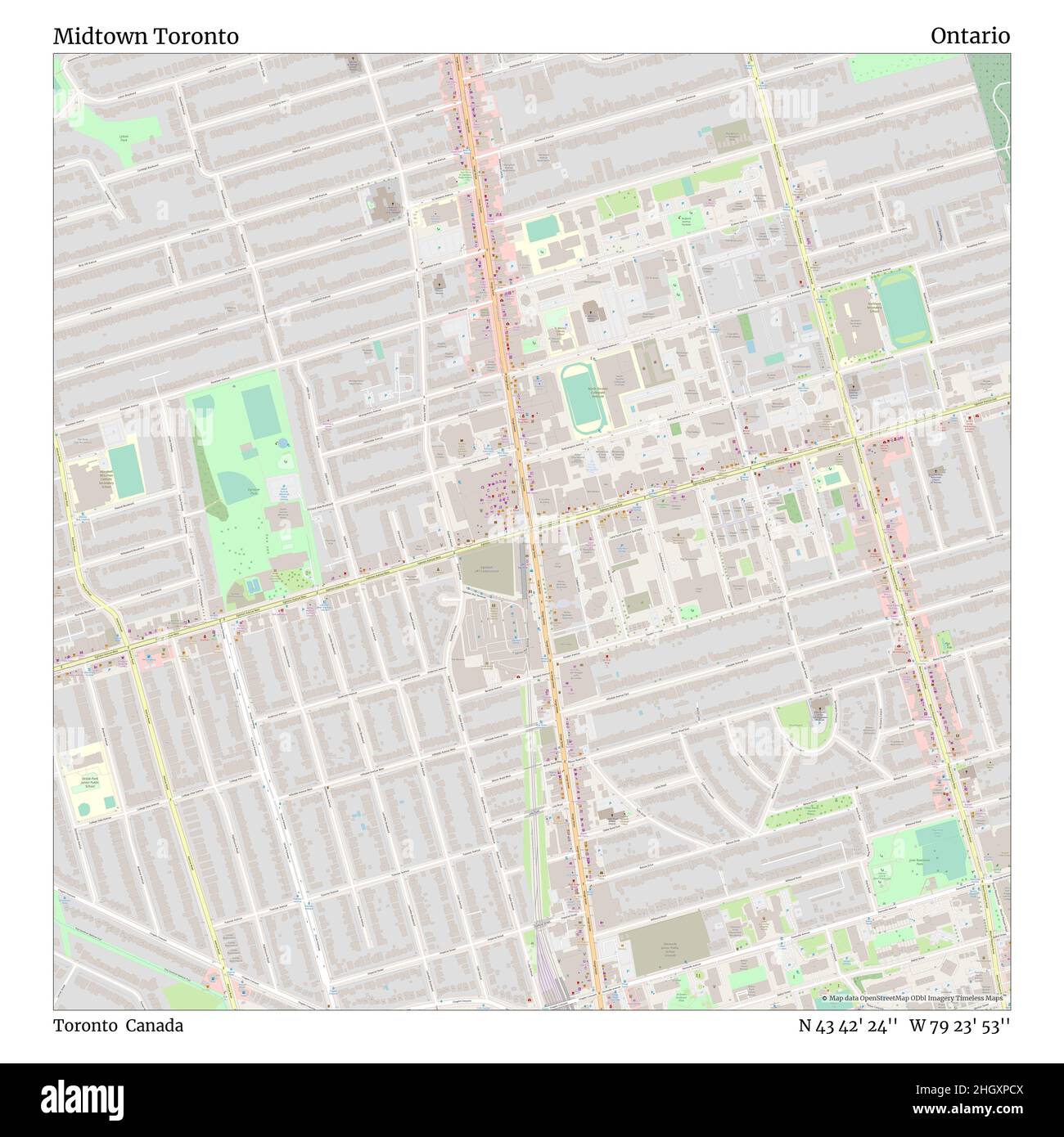 Midtown walking map Cut Out Stock Images & Pictures - Alamy
