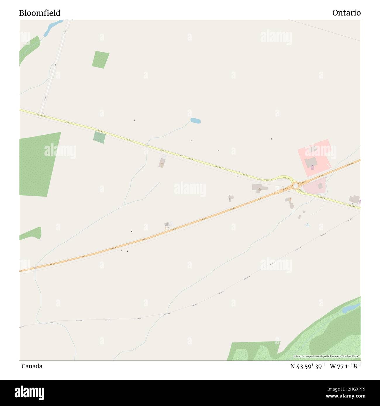 Bloomfield ontario map Cut Out Stock Images & Pictures - Alamy