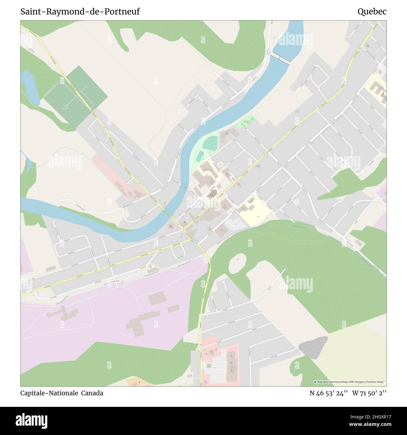 Portneuf quebec map hi-res stock photography and images - Alamy