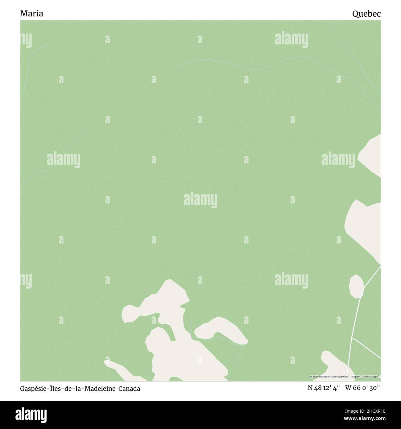 Maria, Gaspésie-Îles-de-la-Madeleine, Canada, Quebec, N 48 12' 4'', W ...
