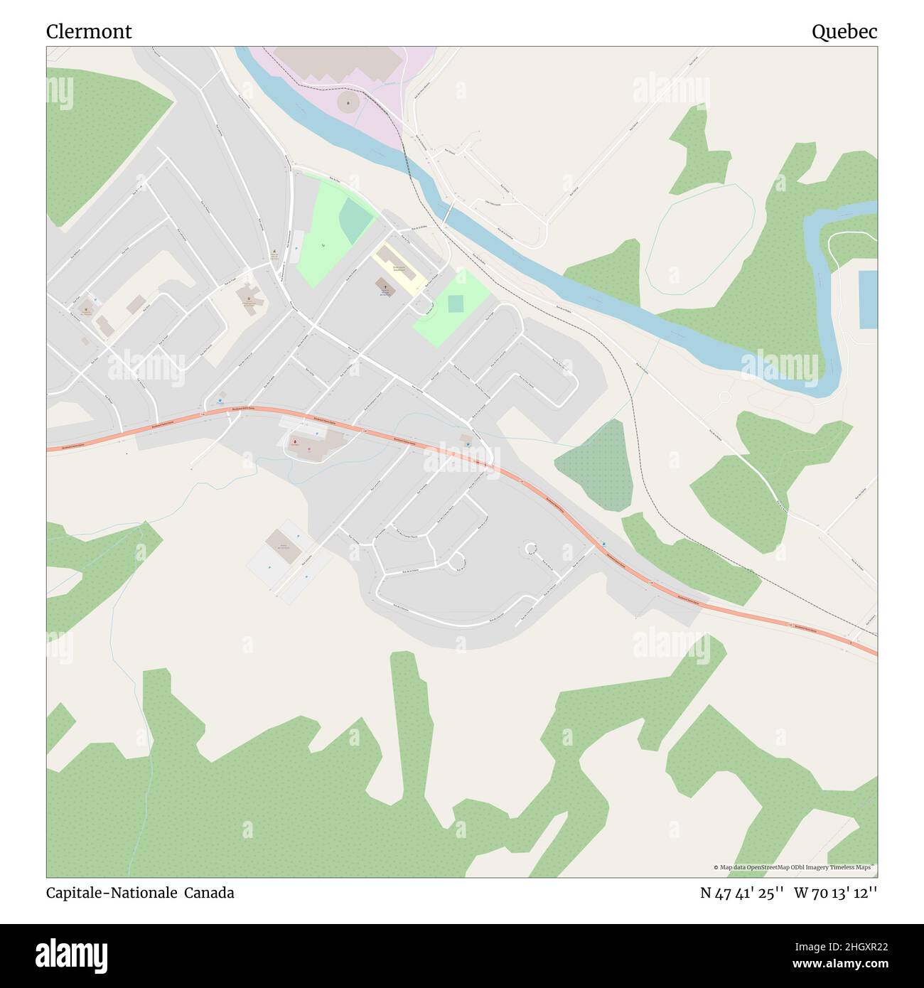 Clermont, Capitale-Nationale, Canada, Quebec, N 47 41' 25'', W 70 13 ...