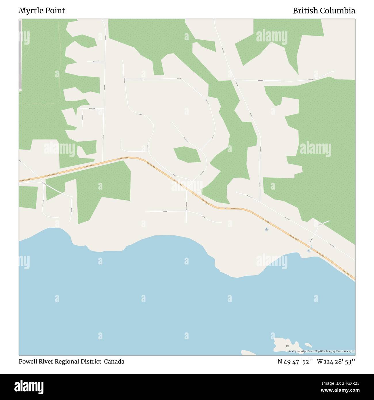 Powell river british columbia Cut Out Stock Images & Pictures - Alamy