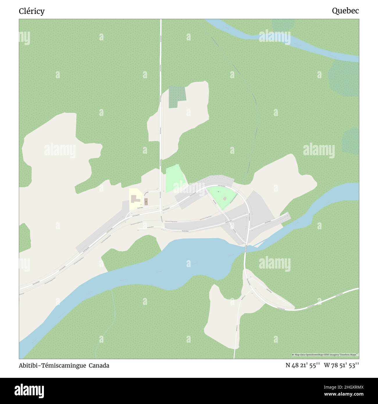 Map of temiscamingue and abitibi hi-res stock photography and images ...