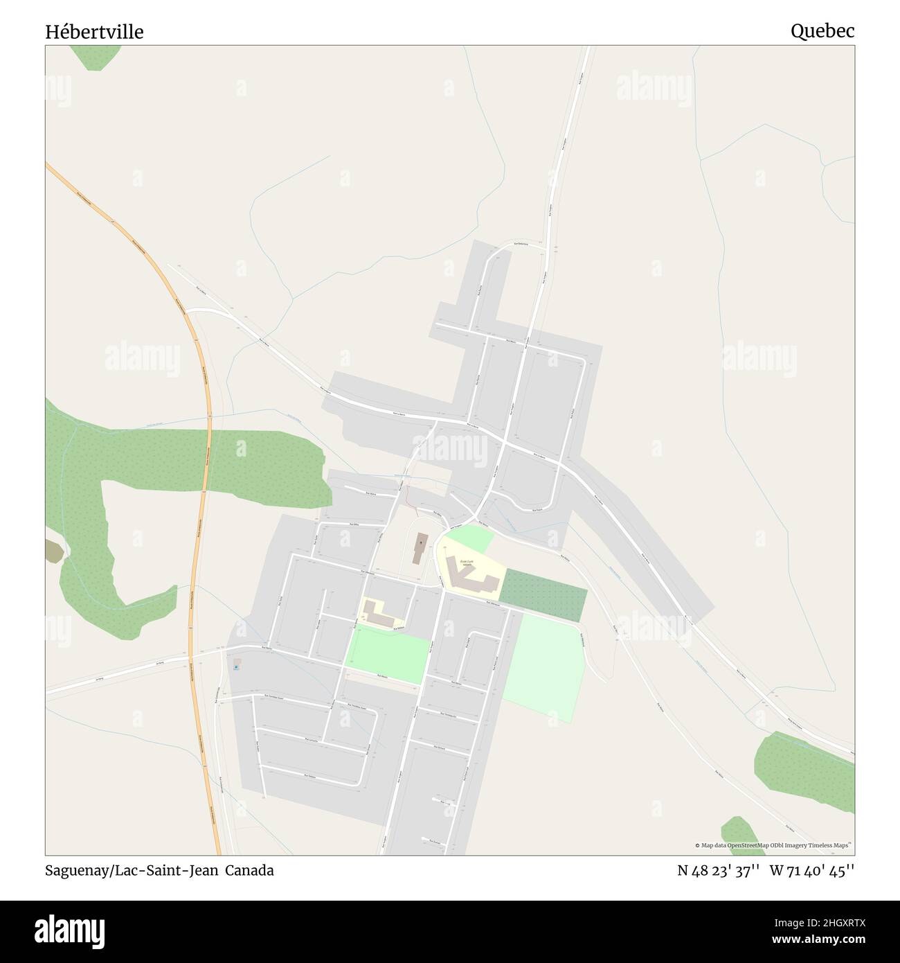 Map of hebertville hi-res stock photography and images - Alamy