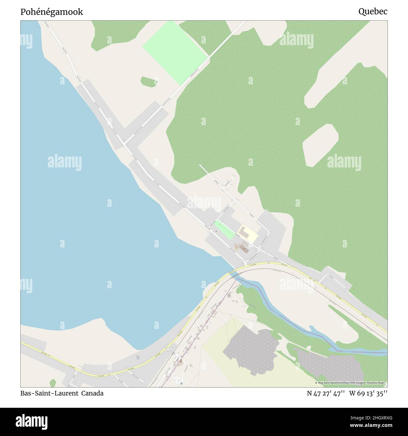 Map of pohenegamook hi-res stock photography and images - Alamy