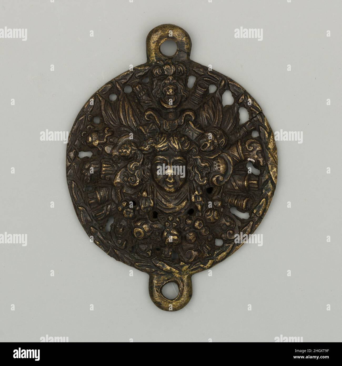 Bit Boss ca. 1670 French The pierced decoration of this bit boss ...