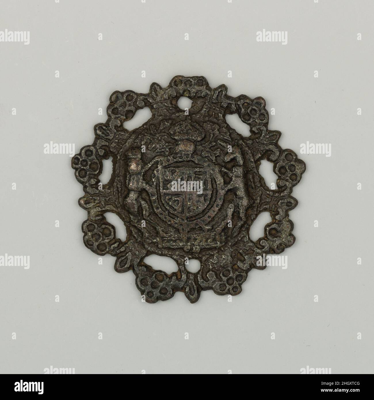 Bit Boss 17th century English The center part of this horse bit boss ...