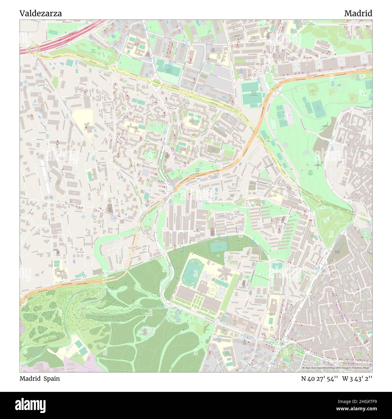Madrid map streets hi-res stock photography and images - Alamy