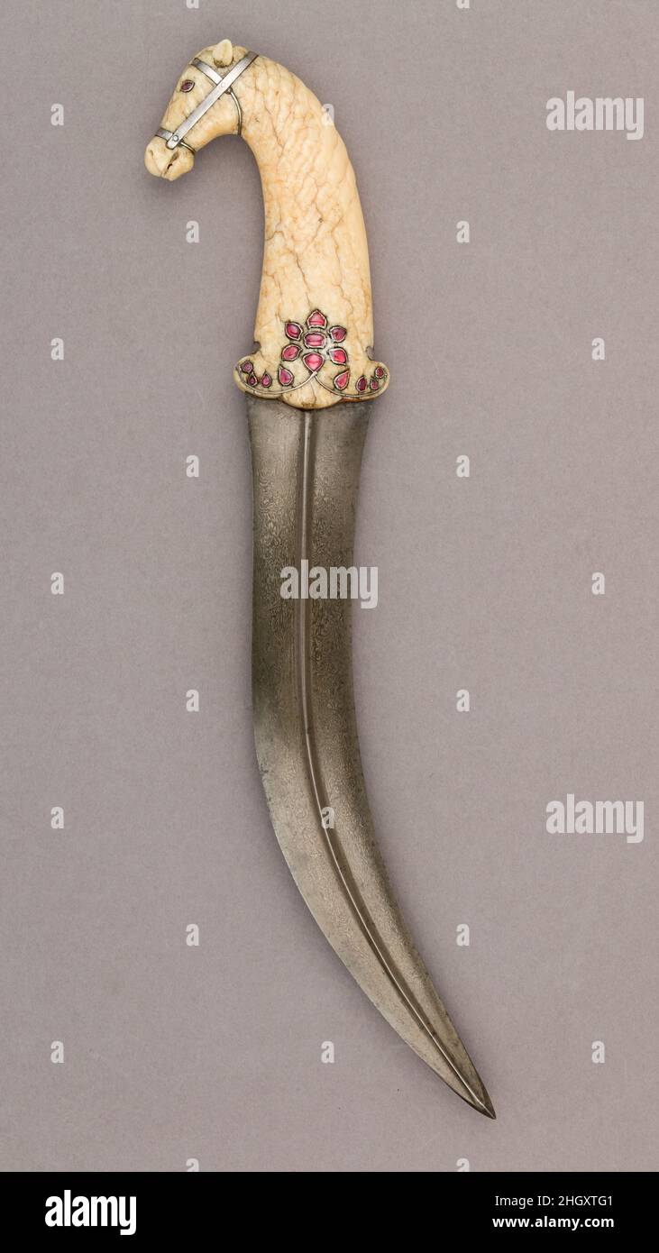 Dagger (Jambiya) 18th century Indian, Mughal. Dagger (Jambiya). Indian ...