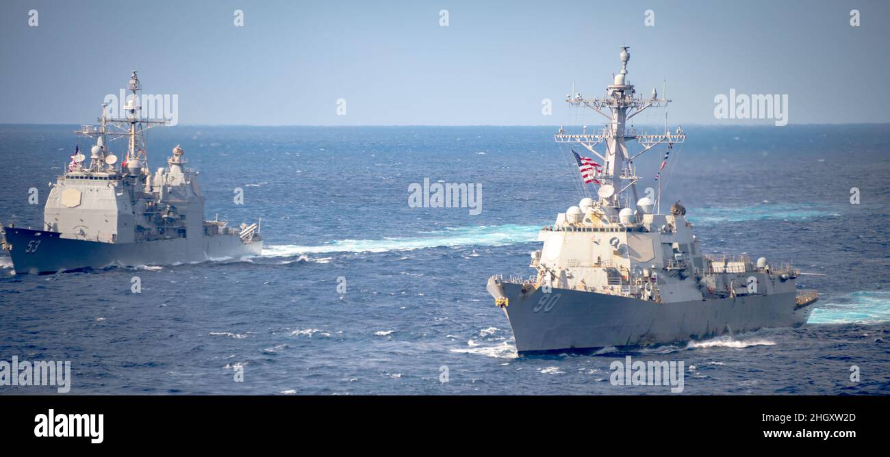 Arleigh Burke Class Guided Missile Destroyer Uss Chafee Ddg 90 High ...