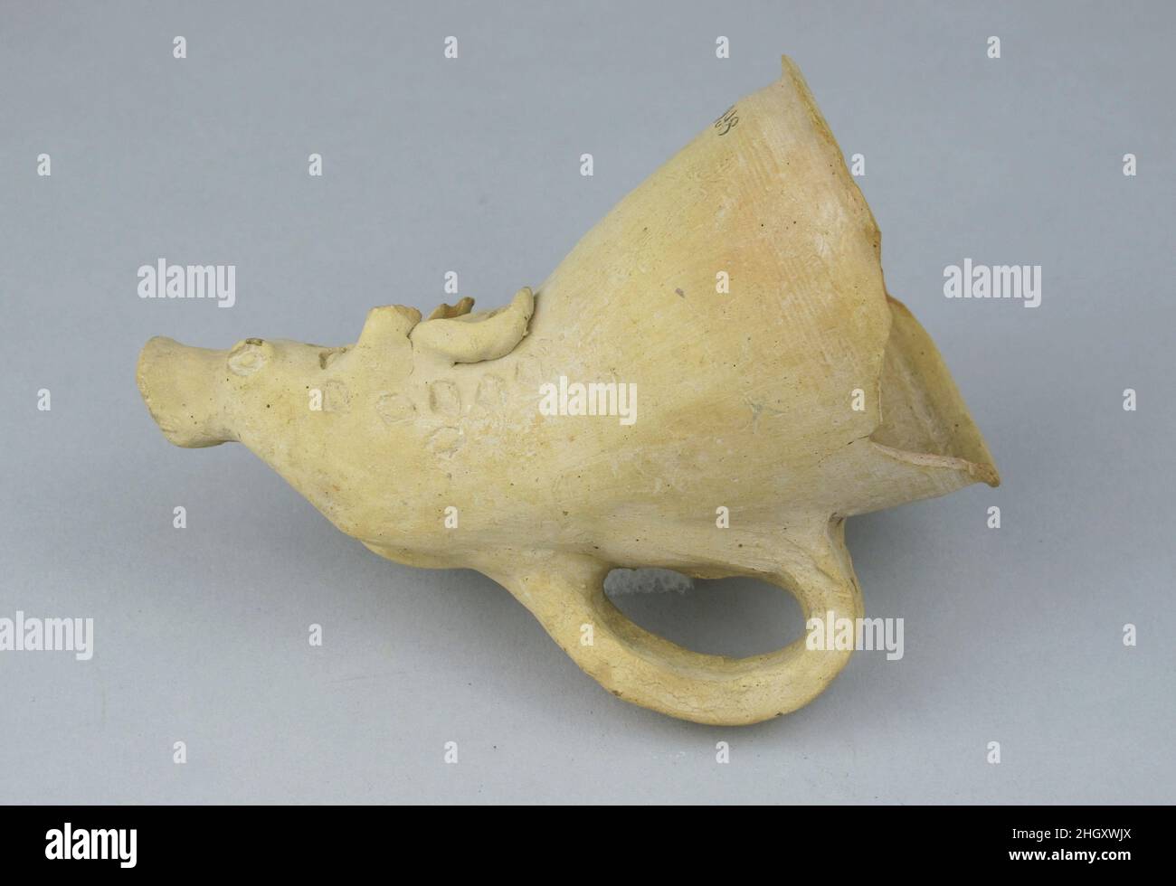 Rhyton ca. 400 B.C. Cypriot Rhyton in the shape of an animal's head ...