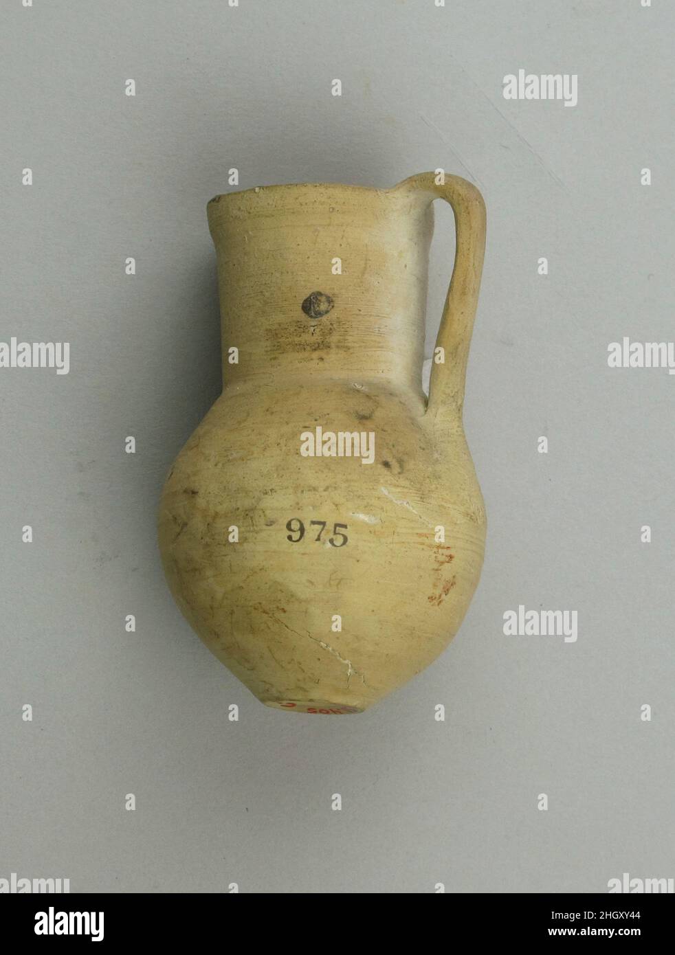 Juglet Cypriot Jug with globular body and high handle; unpainted clay ...