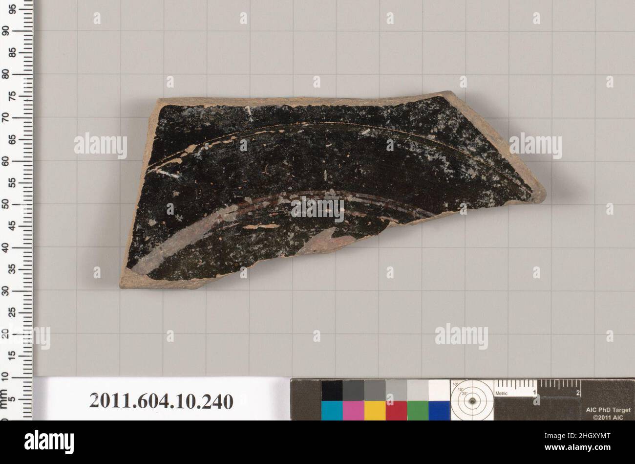 Terracotta fragment of a plate? 7th century B.C. or later Etruscan ...