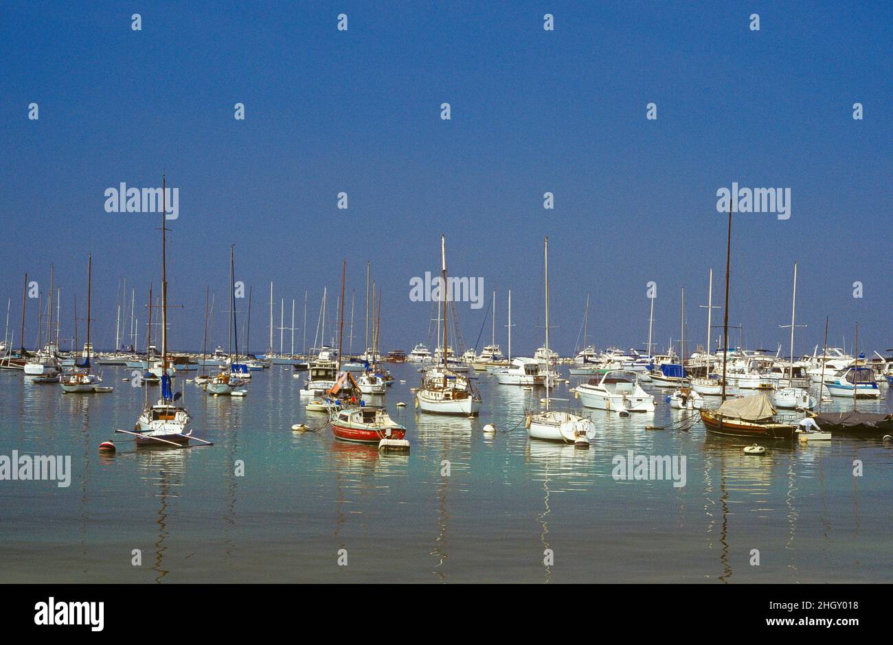 Boats moored on the marina at Manila Bay in Metro Manila, Luzon Island ...