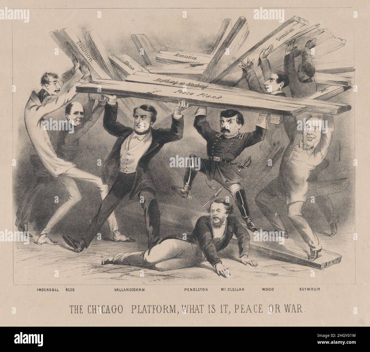 The Chicago Platform, What is It, Peace or War ca. 1864 Anonymous ...