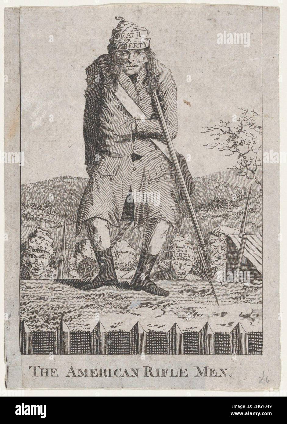 The American Rifle Men 1776 Anonymous, British, 18th century British ...