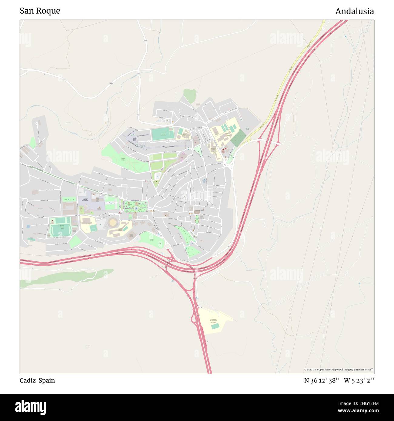 San roque spain map hi-res stock photography and images - Alamy