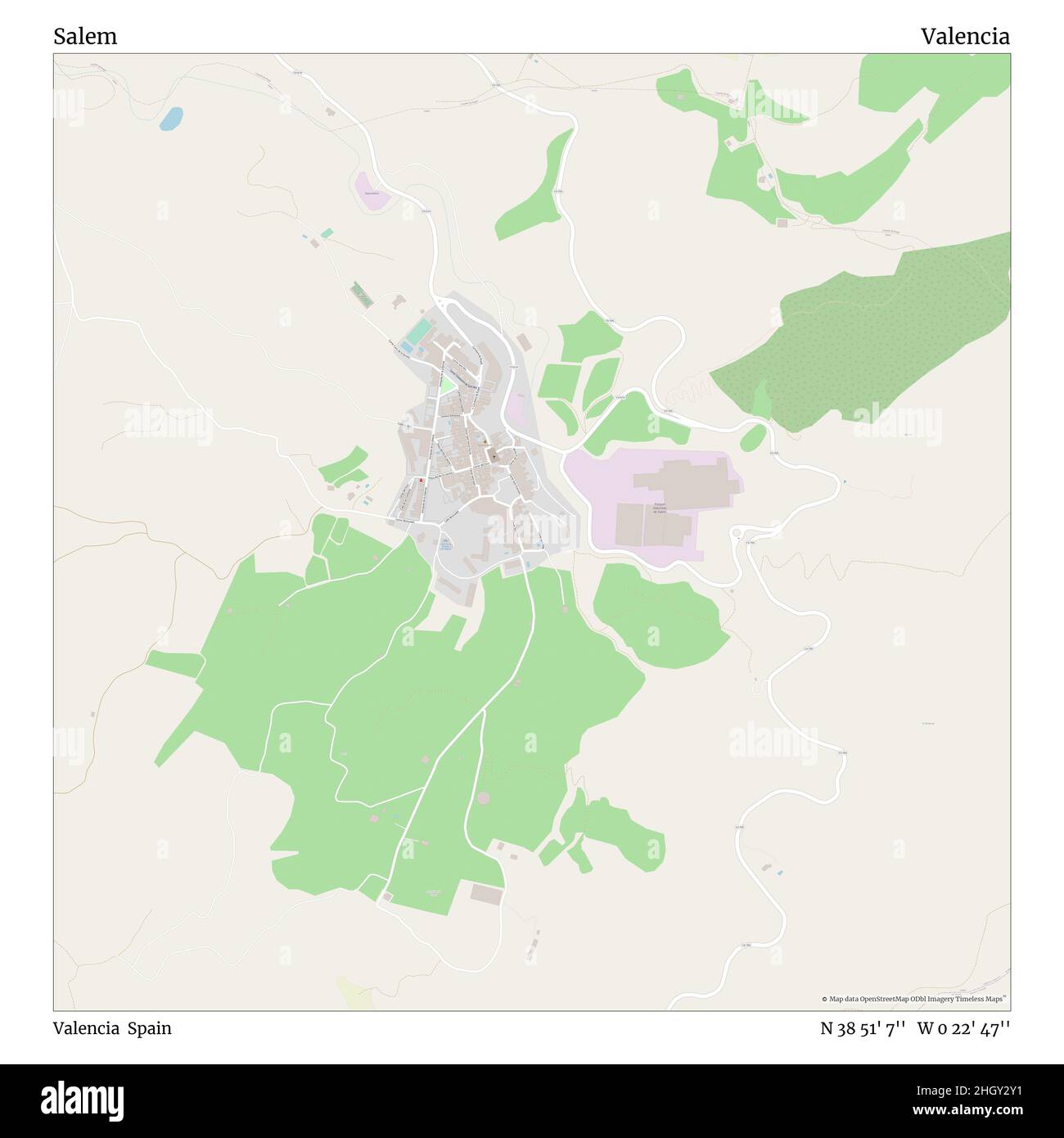Map of salem hi-res stock photography and images - Alamy