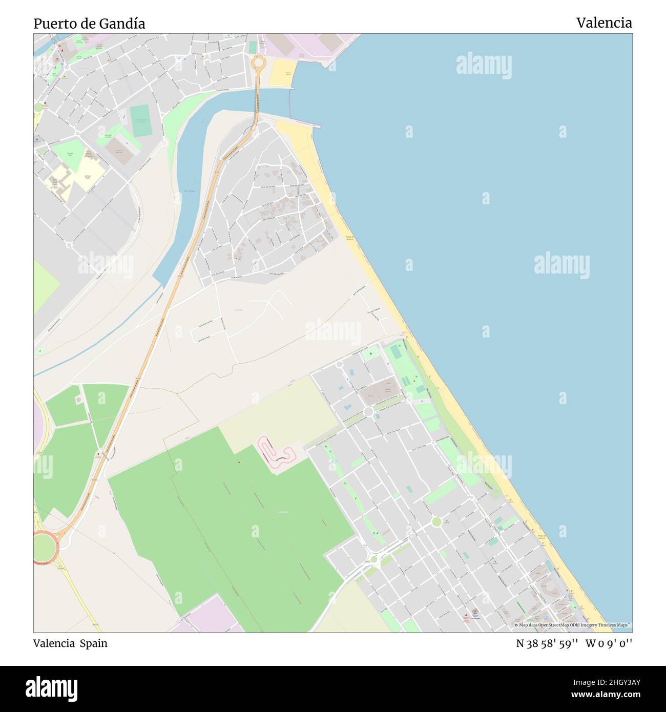 Map of gandia spain hi-res stock photography and images - Alamy